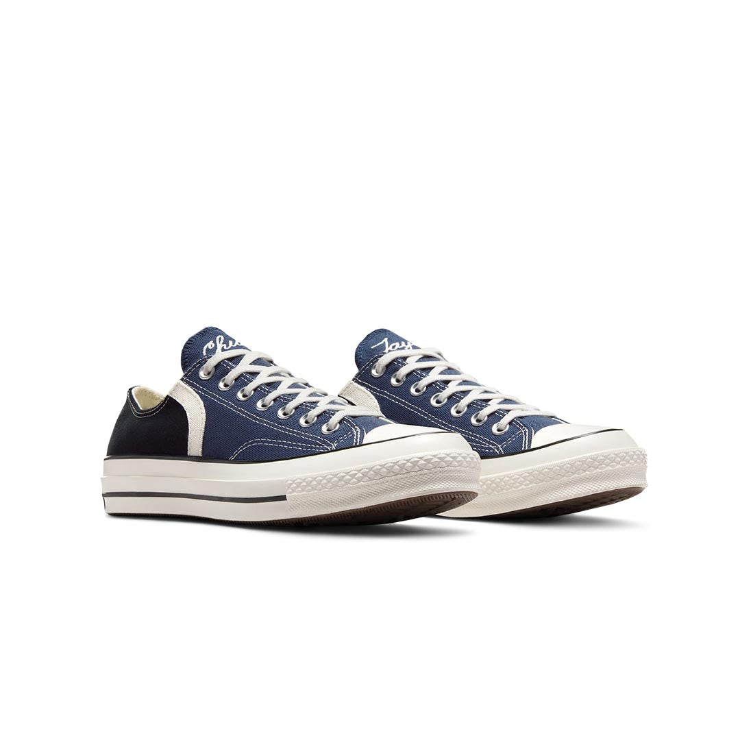 Converse Unisex Chuck 70 Archival Stripes Low Top Shoes A07443C Navy Blue M4