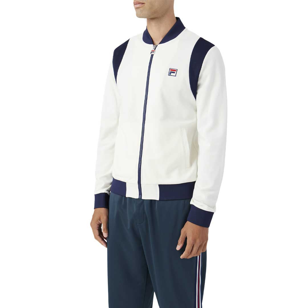 FILA Men s Colton Bomber Jacket F22MH019 806 Wht Nvy S
