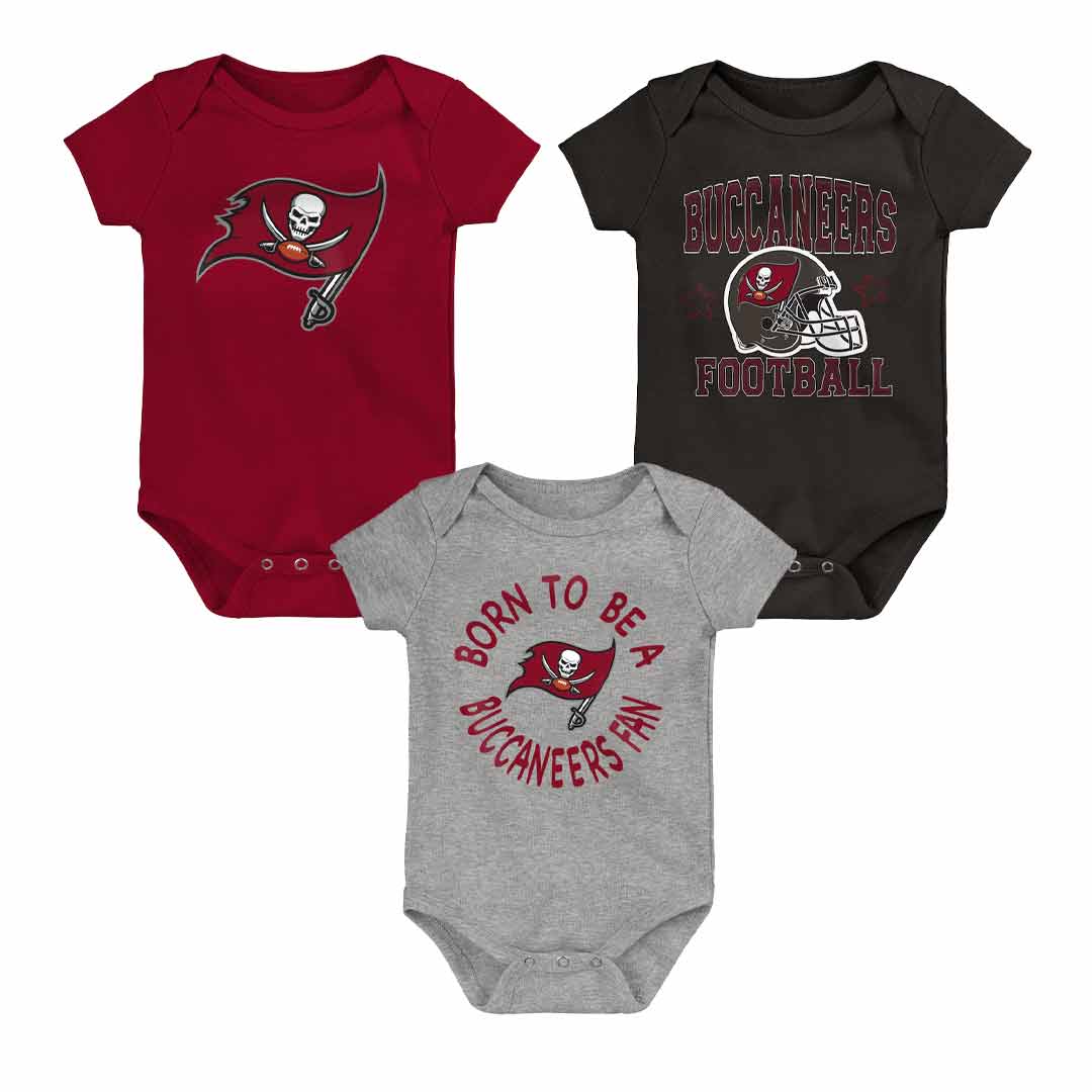 NFL - Kids' (Infant) Tampa Bay Buccaneers Born To Be 3 Pack Creeper Se ...