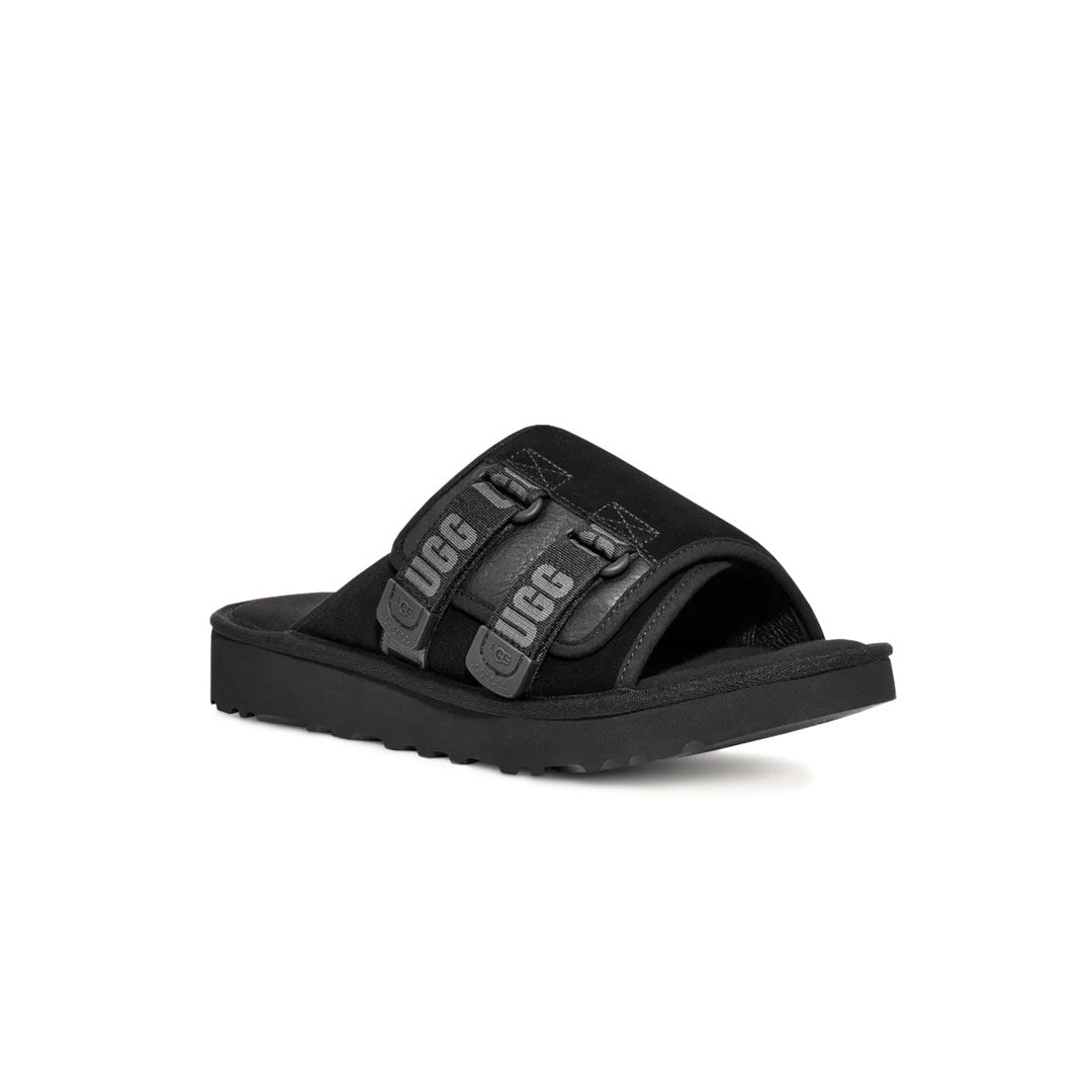 UGG Men s Goldencoast Strap Slide Suede Sandals in Black Size 11