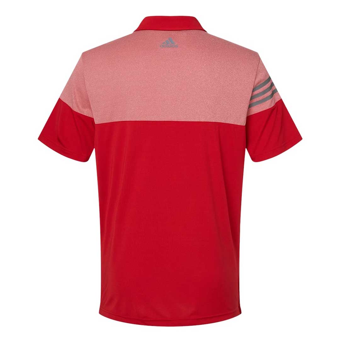 adidas - Men's Heathered 3-Stripes Colorblocked Polo (FI5399) – SVP Sports