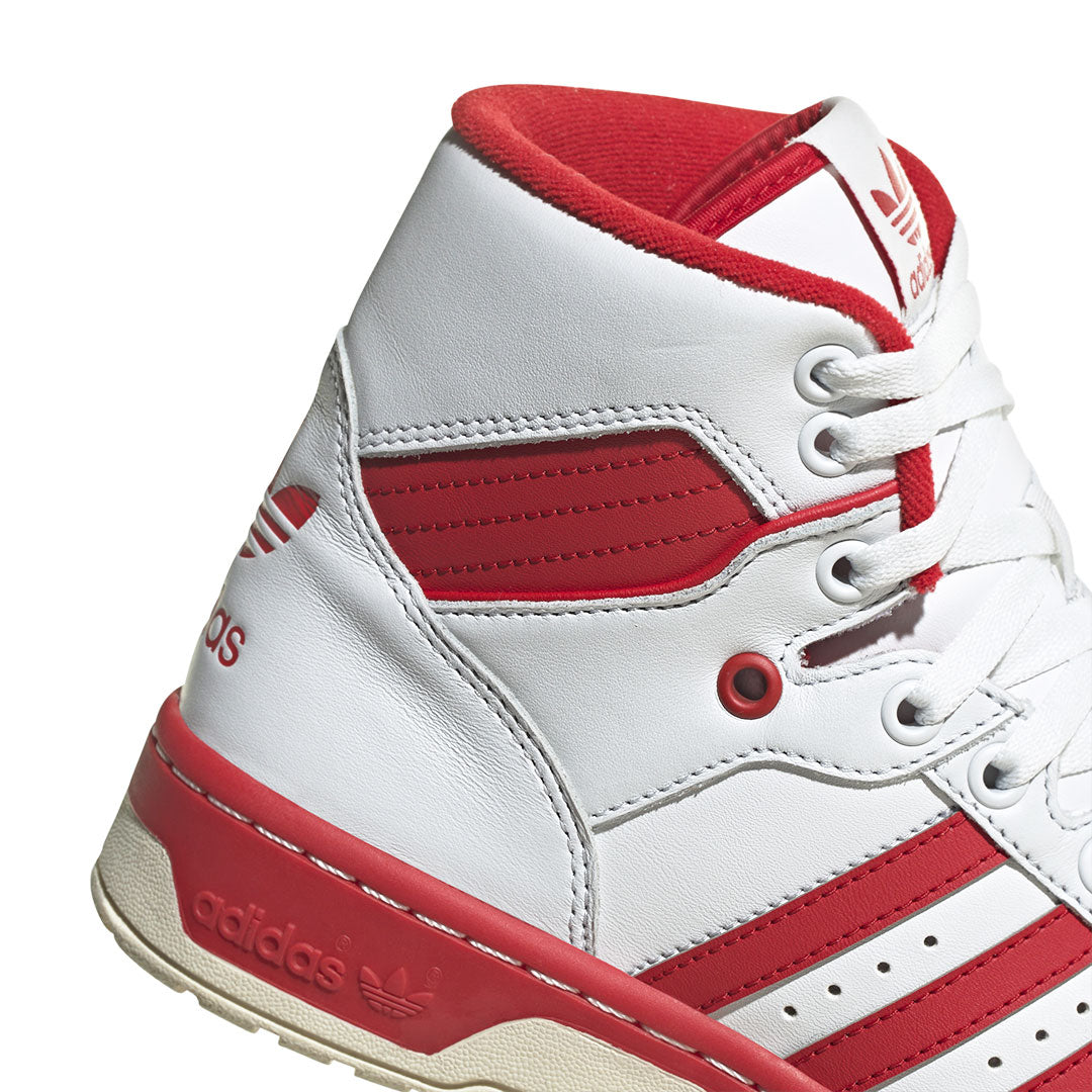 Adidas Rivalry Hi Crystal White Scarlet Red Women s