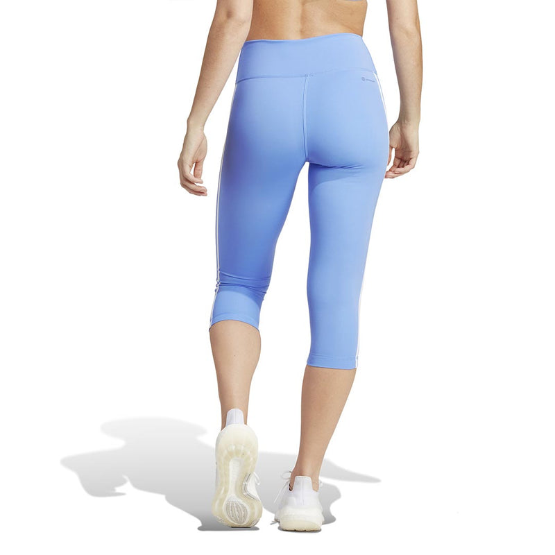 adidas - Women's Train Essentials 3-Stripes High Waisted 3/4 Leggings ...